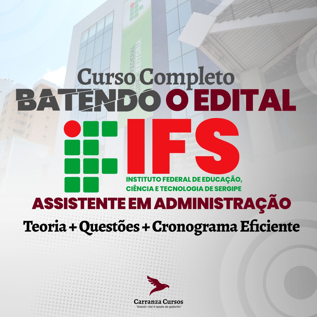 Instituto Federal de Educação, ciência e tecnologia de Sergipe (IFS ...